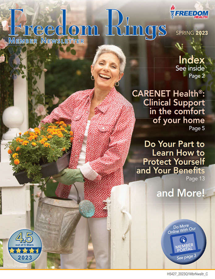 Newsletter - Members at Freedom Health Medicare Advantage